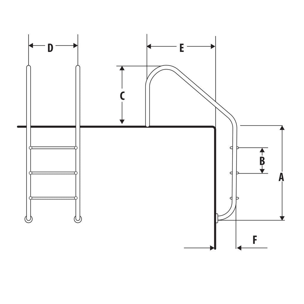 Overflow ladder 5 steps A316
